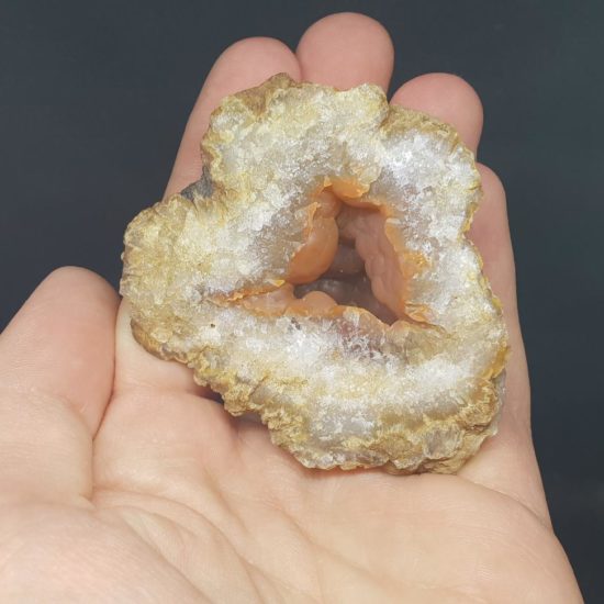 Géode de Quartz/Calcédoine orange – Landes | Géodes Et Minéraux