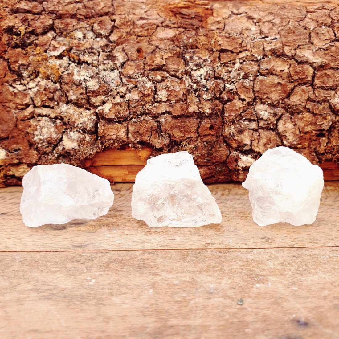 Quartz Cristal de Roche Brut Lot de 3 Pierres – Brésil | Géodes Et Minéraux